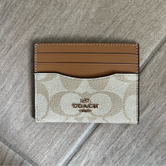 Coach | Bags | Coach Slim Id Card Case In Signature Canvas | Poshmark